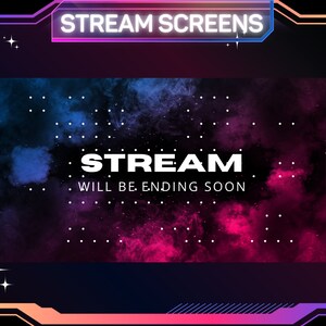 5 X ANIMATED Neon Stream Screens | Animated Starting Soon | Be Right ...