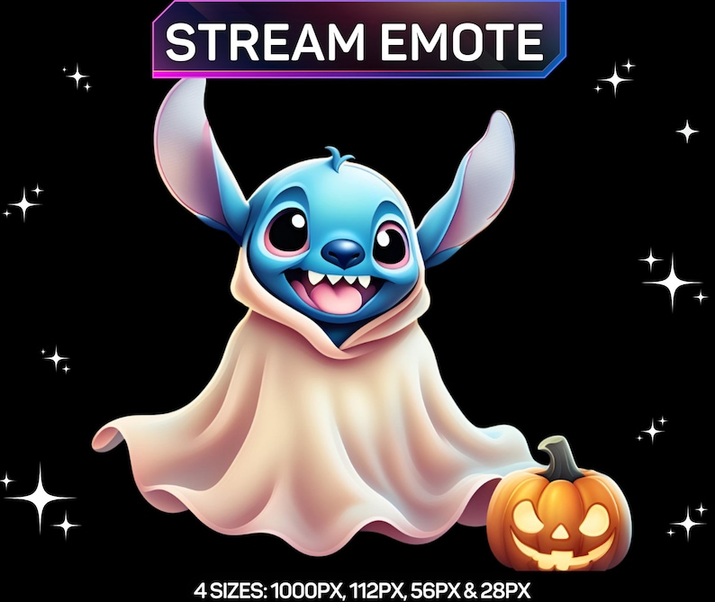Ghost Stitch Emote for Twitch, Discord, Kick (instant Download) - Etsy