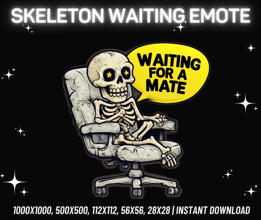 Skeleton Emote | Twitch Emote | Kick Emote | Discord Emote | Youtube ...