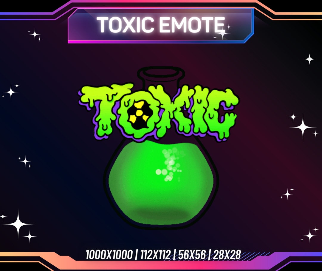 Animated Emote Toxic | Twitch Emote | Kick Emote | Discord Emote ...