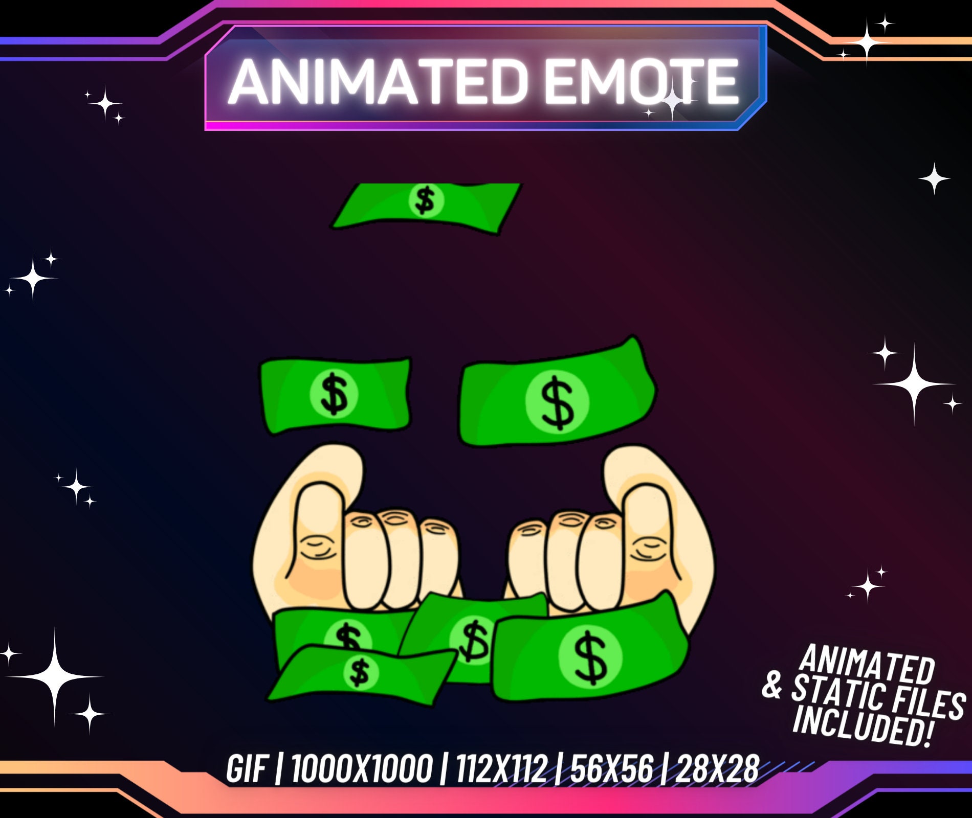 Animated Twitch Emote Pay up Emote Twitch Emote Kick Emote - Etsy