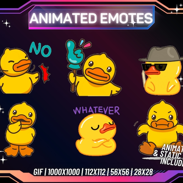 Rubber Duck Emotes Twitch - Etsy