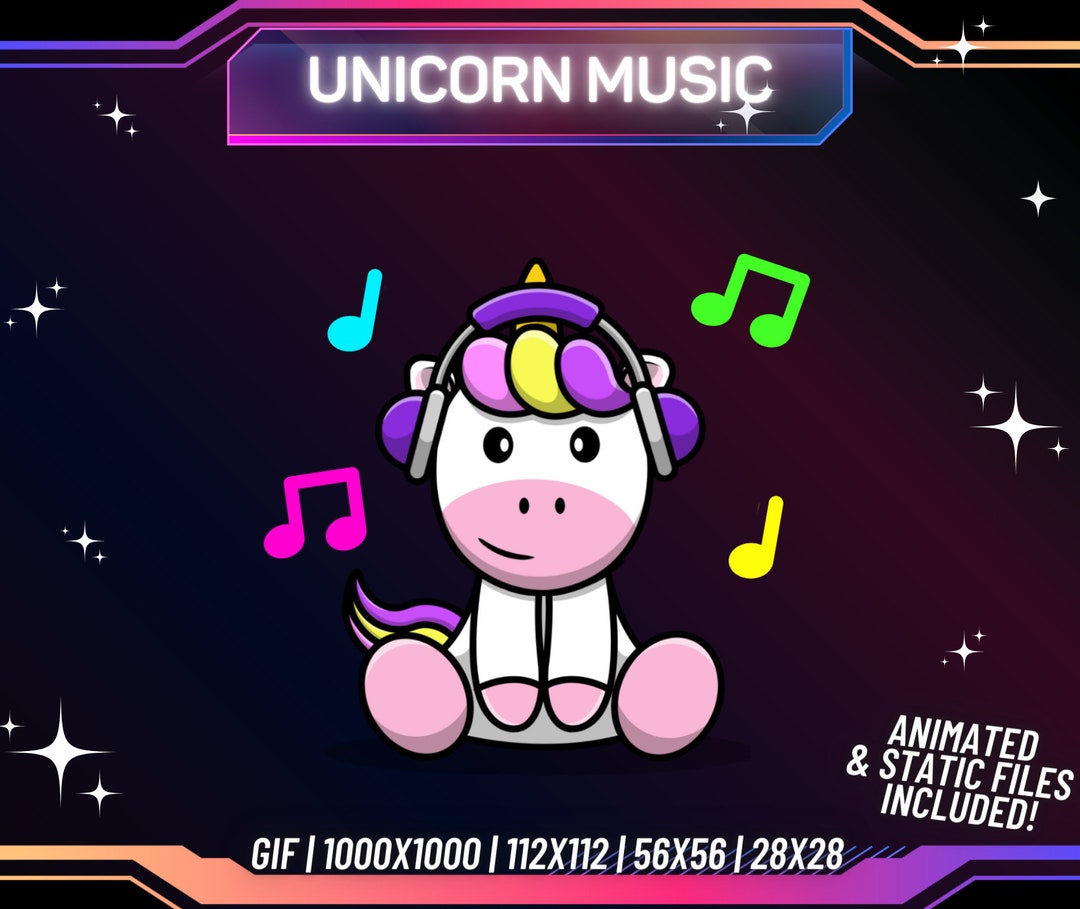 Animated Twitch Emote, Unicorn Emote, Twitch Emote | PNG | Transparent ...