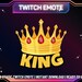 1 Twitch Emote | King Twitch Emote | King Emote | Funny Emote | Cute ...