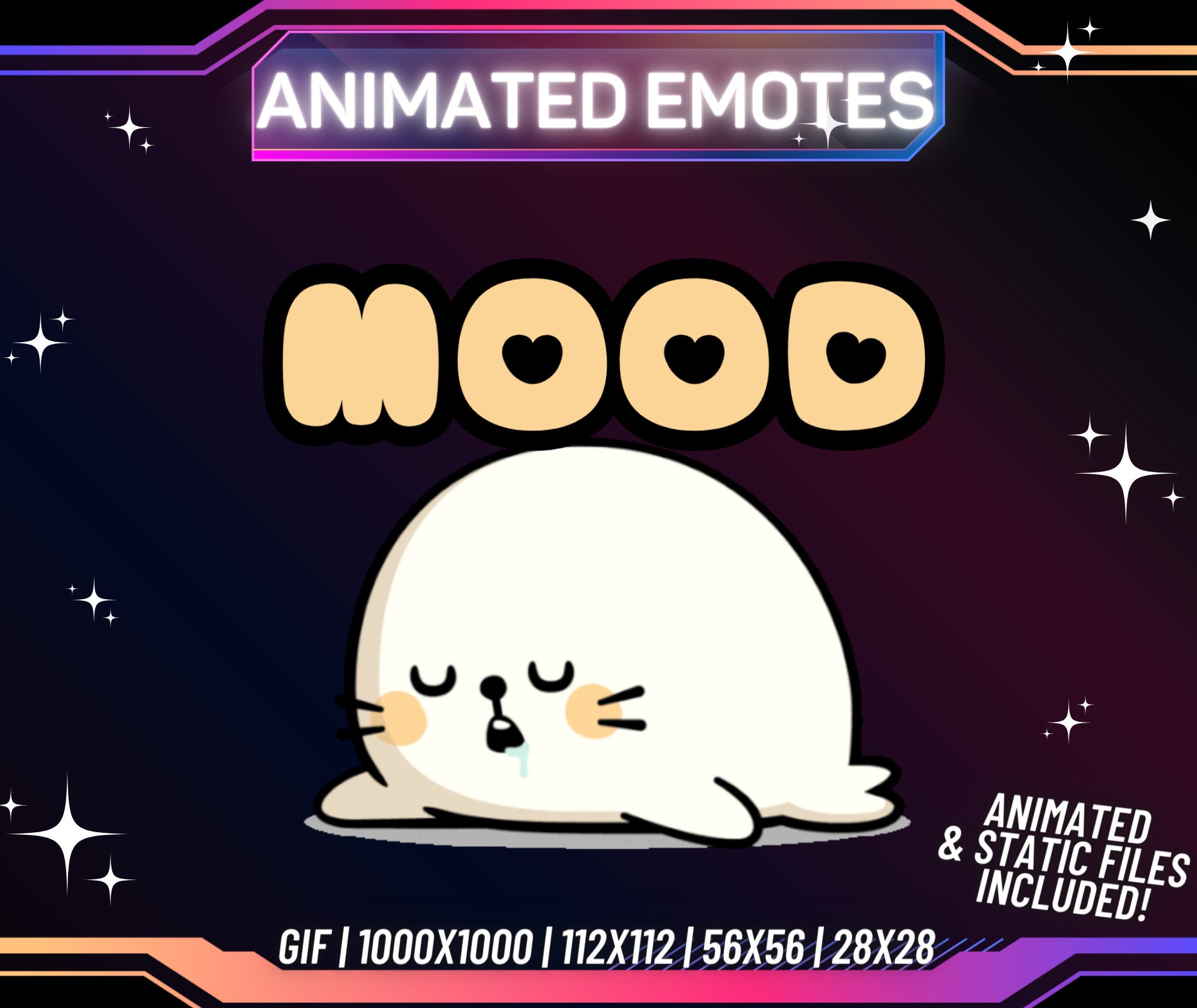 Animated Twitch Emote, Mood Seal Emote, Twitch Emote, Seal Emote ...