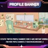 Twitch Profile Banner, Pink Neon Profile Banner, Gaming Profile Display ...