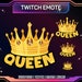 1 Twitch Emote | Queen Twitch Emote | Queen Emote | Funny Emote | Cute ...