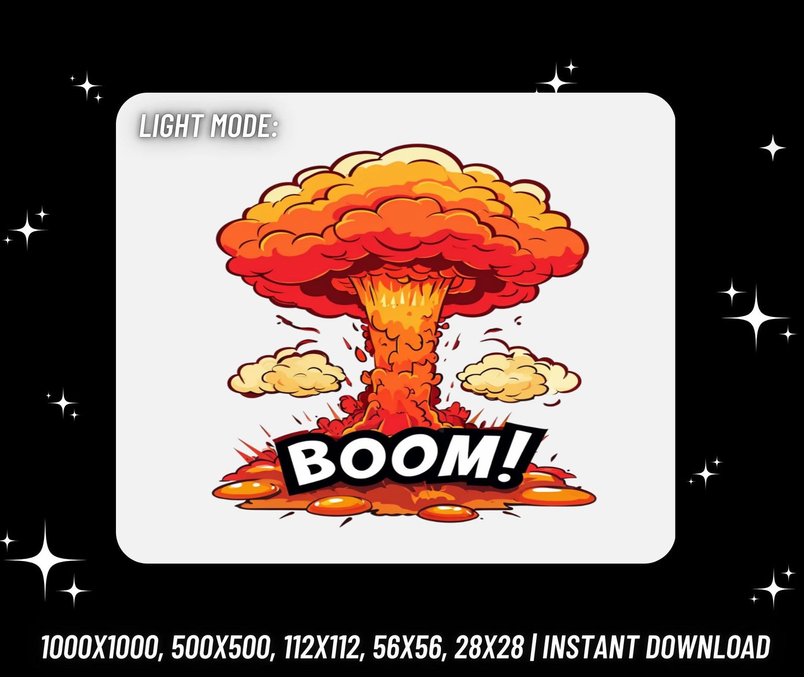 Boom Twitch Emote | Explosion Streamer Emote (instant PNG Download) - Etsy