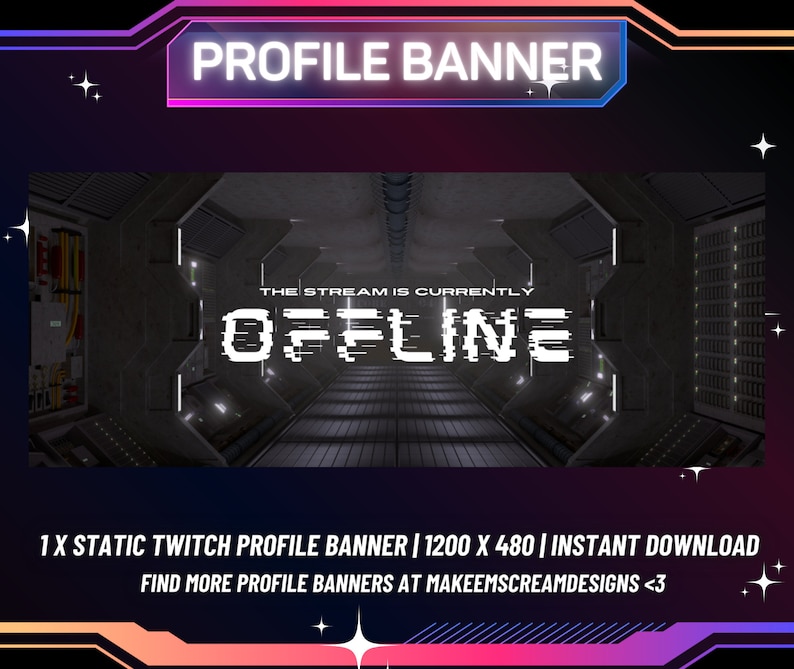 Twitch Profile Banner Gamer Profile Banner Grey Profile - Etsy