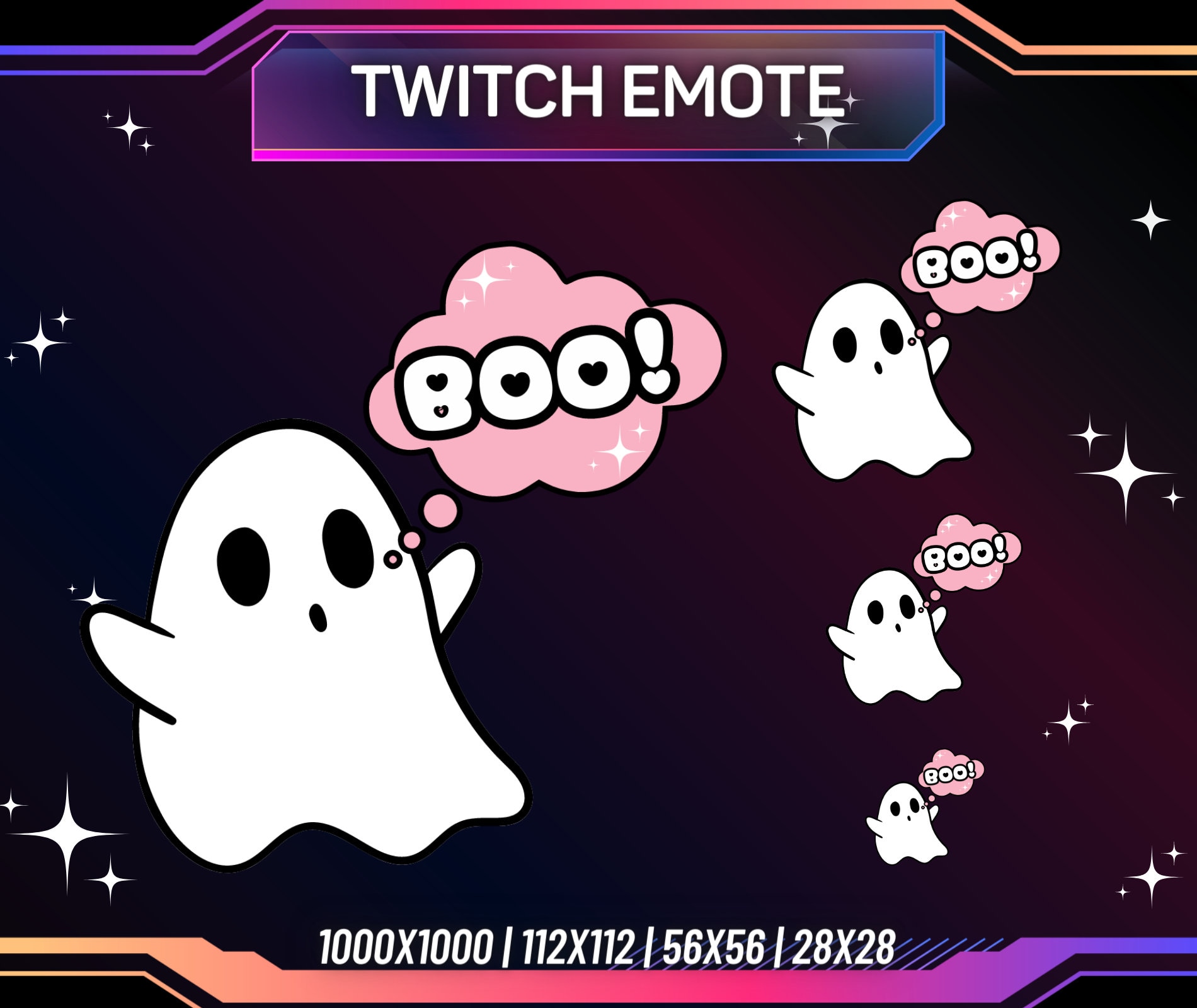 1 Twitch Emote Ghost Twitch Emote Boo Ghost Emote Funny - Etsy