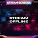 5 X ANIMATED Neon Stream Screens Animated Starting Soon Be Right Back Stream Offline Stream ...