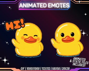 Animated Duck Emote for Twitch / Youtube / Discord / Kick - Etsy