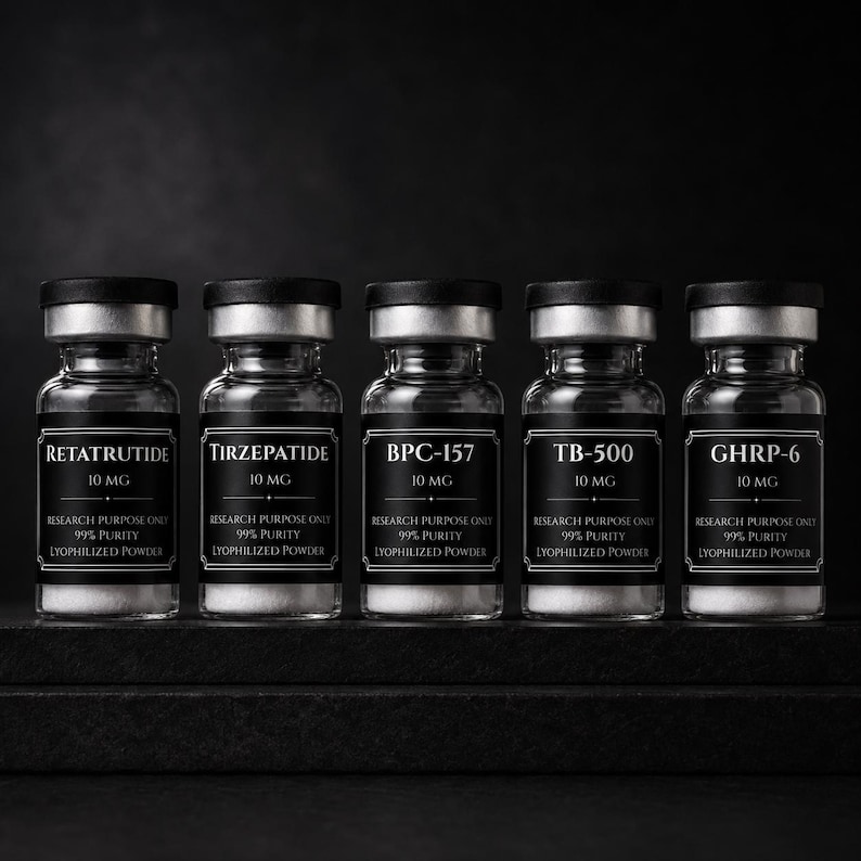 Peptide Vial Labels Template | NIIMBOT Canva Editable | Research Lab ...