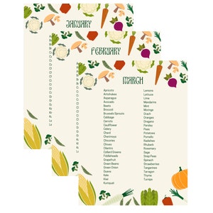 Seasonal Fruits and Vegetables List - List of Produce by Season for ...