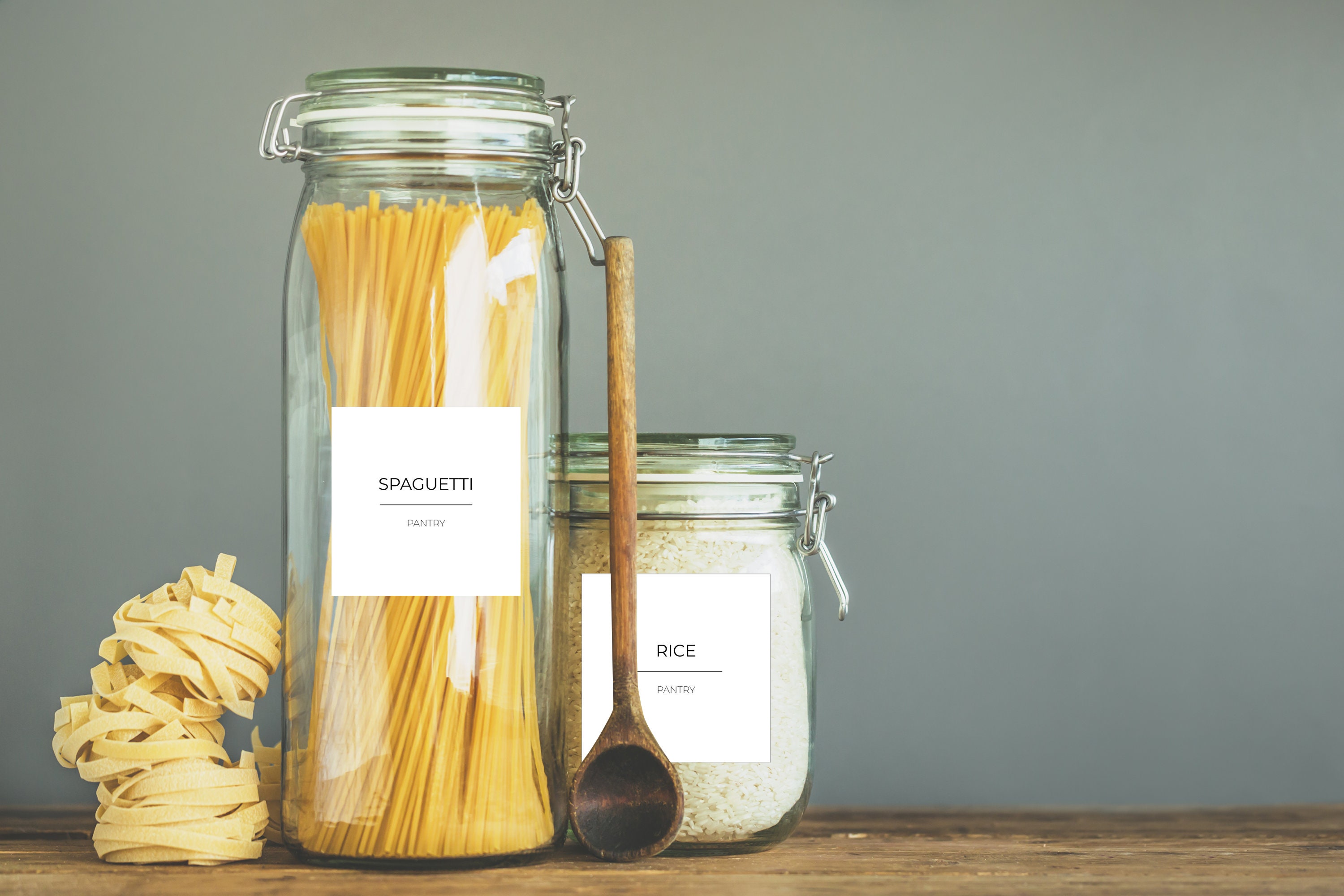 96 Minimalist Pantry Labels for Food Containers Printable Minimalist ...