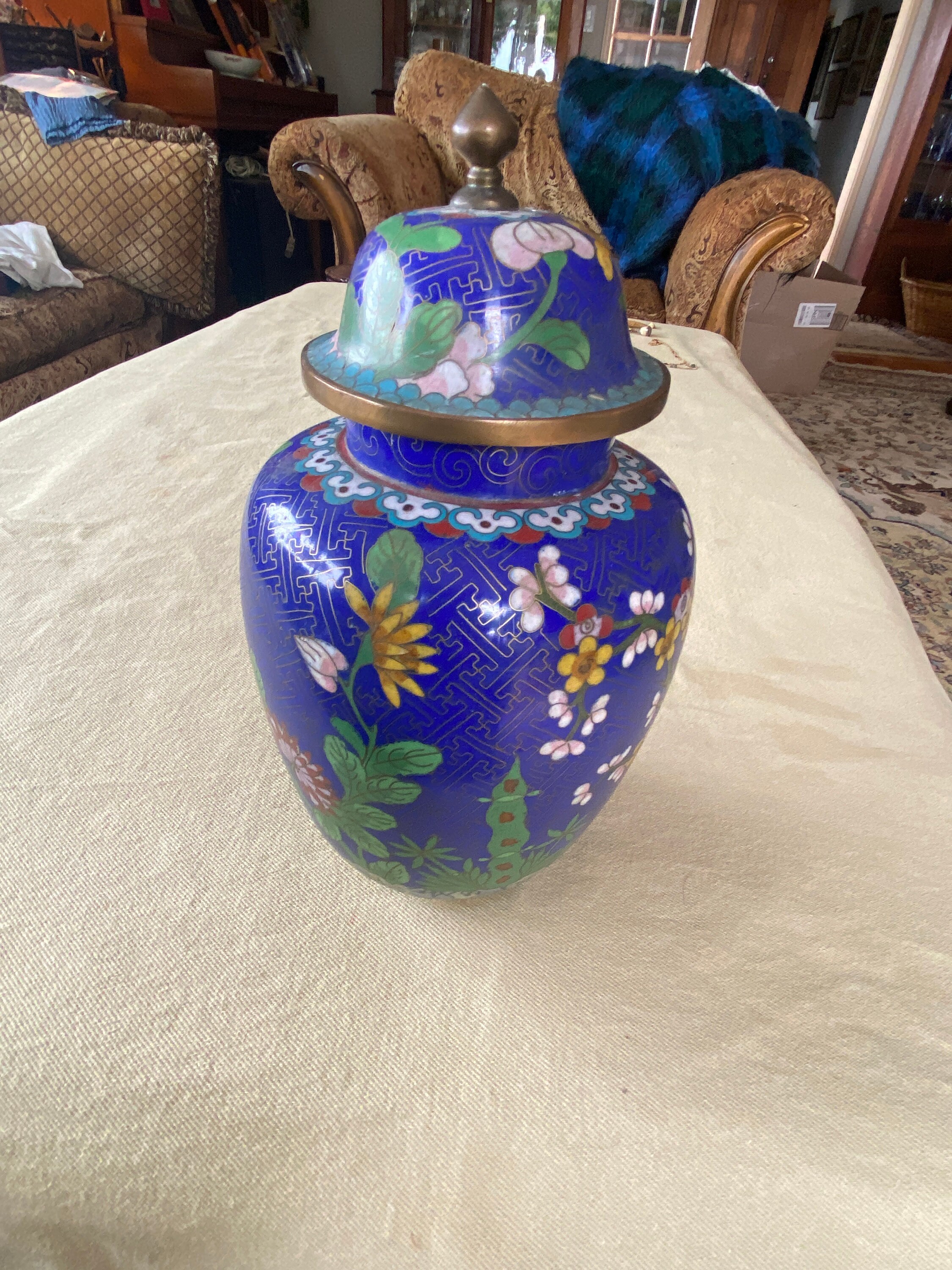 Antique Chinese Cloisonne Ginger Jar - Etsy