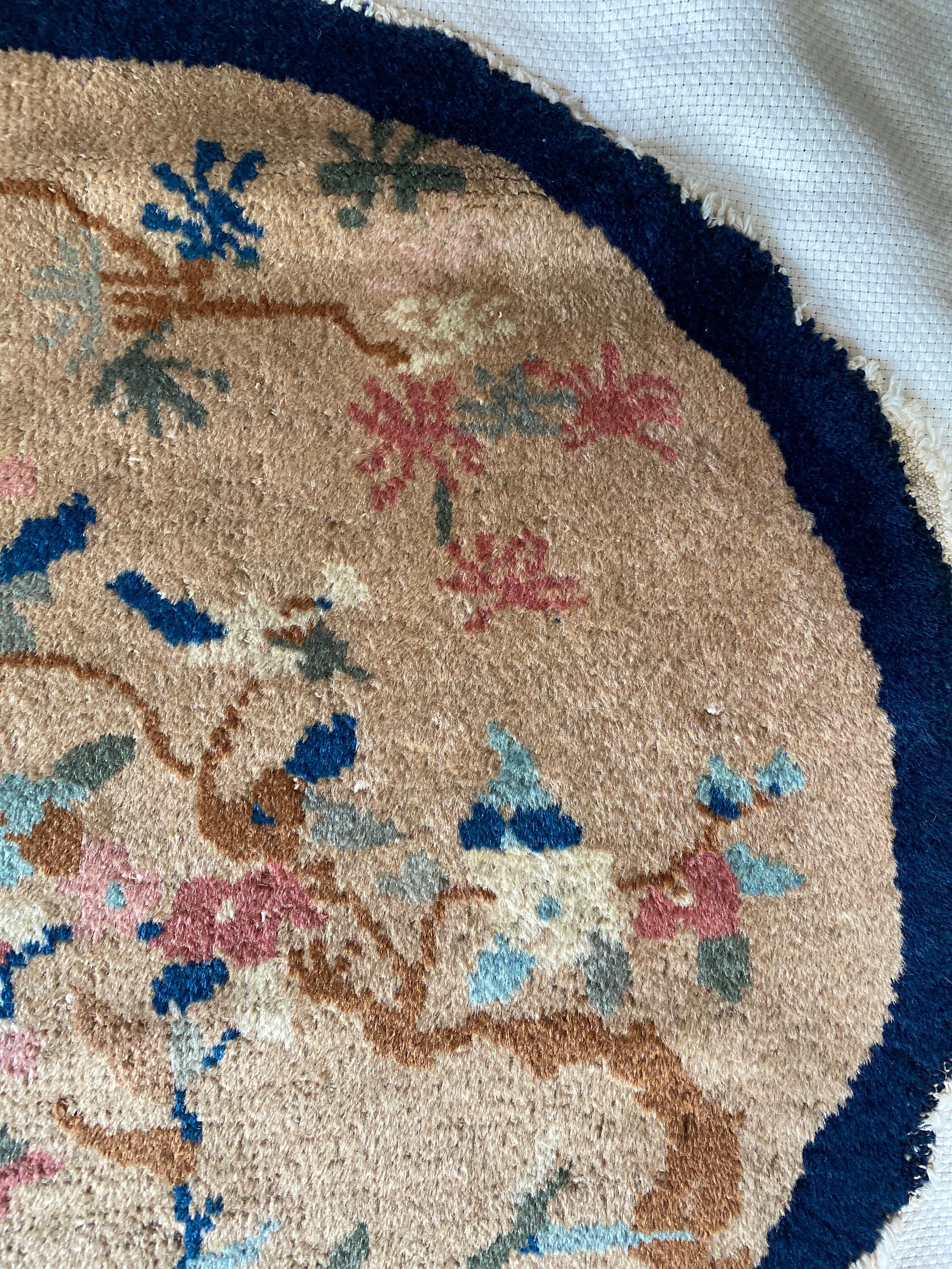 Shanghai Art Deco Chinese Round Rug - Etsy