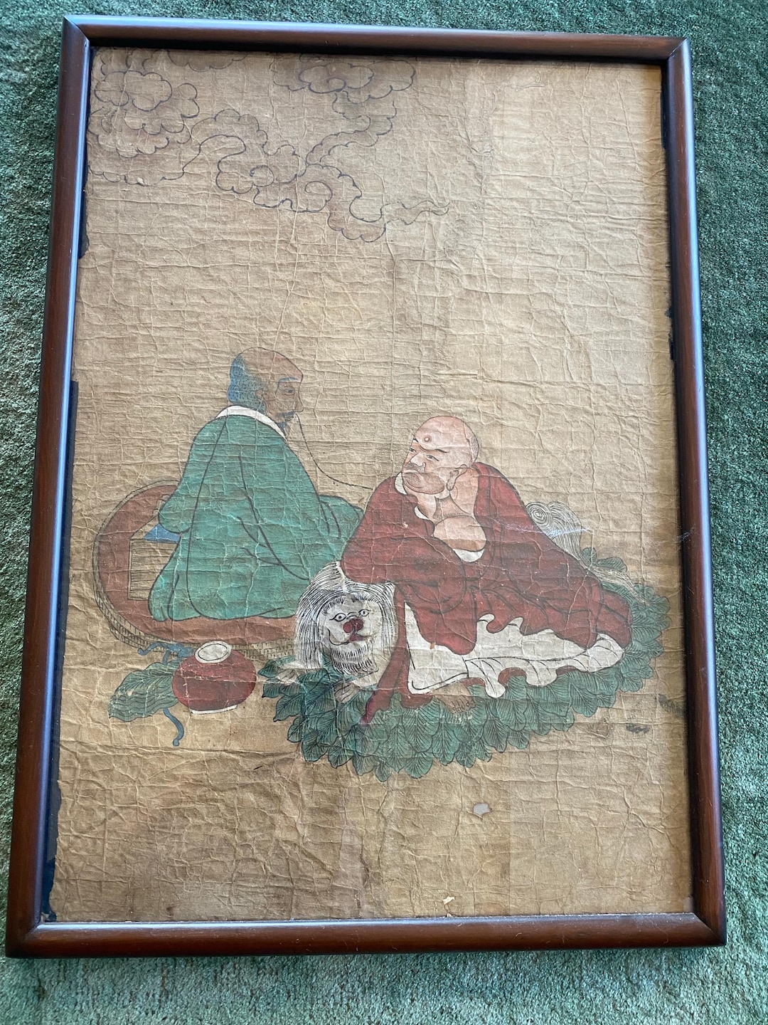Very Old Japanese Painting on Rice Paper - Etsy