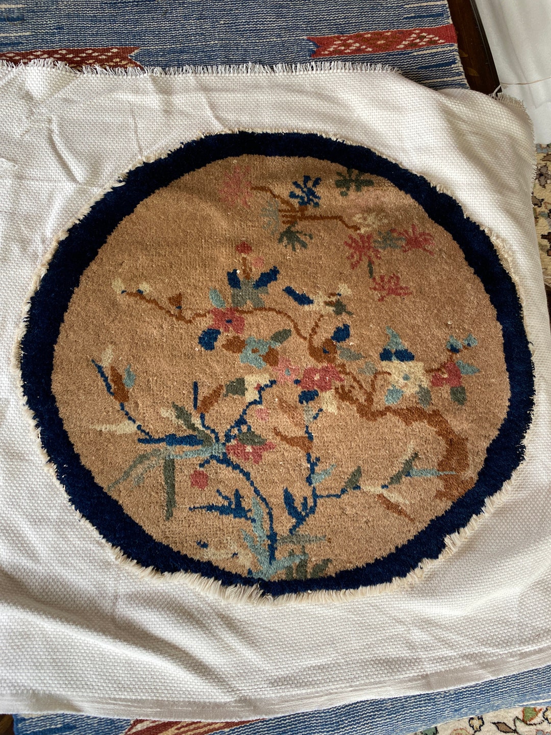 Shanghai Art Deco Chinese Round Rug - Etsy