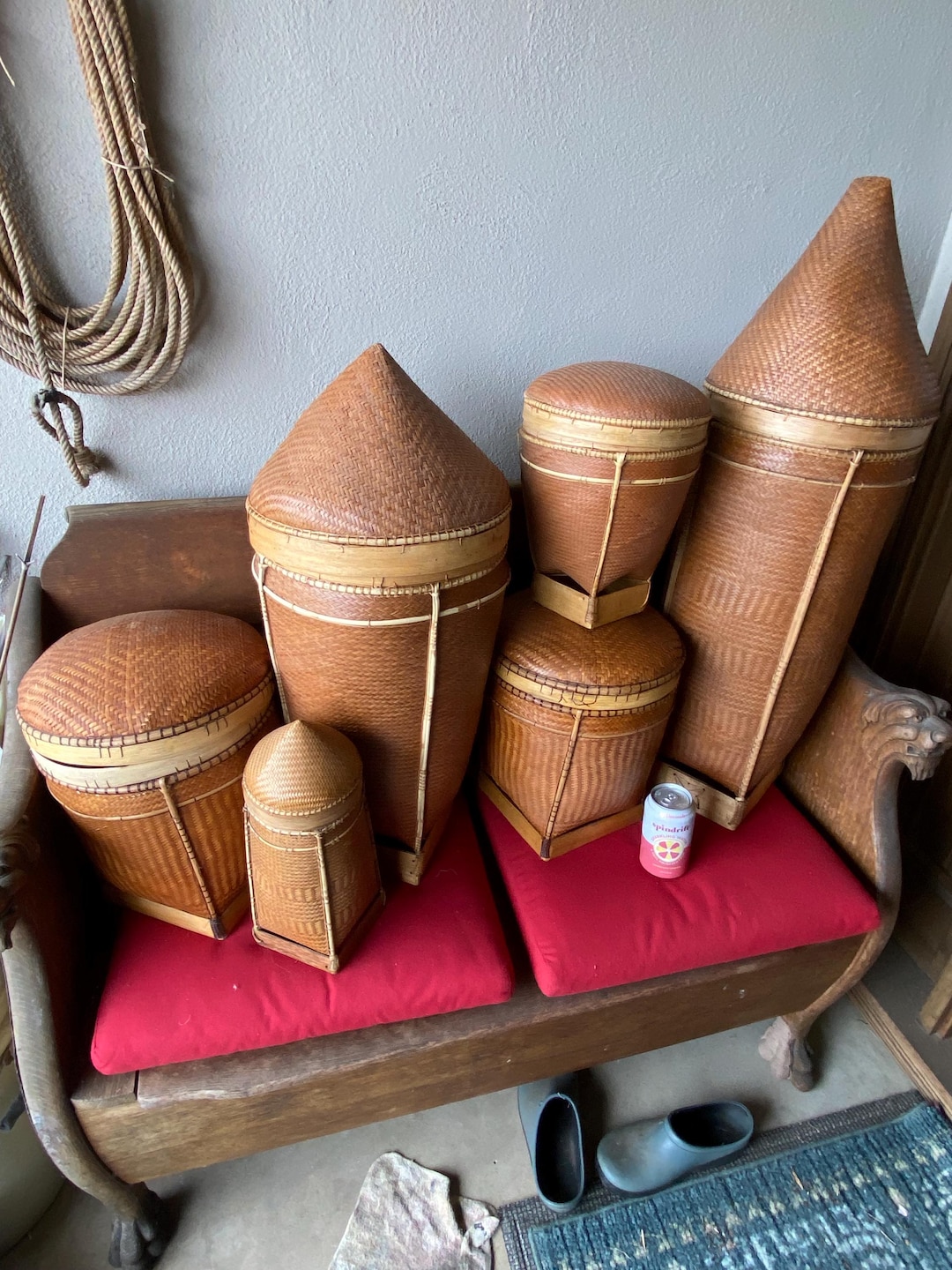 Group of Rare Handwoven Tingkep Baskets Mint Condition - Etsy
