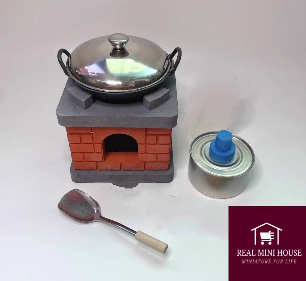 Real Miniature Kitchen Set for Mini Kitchen Cooking, Start Cooking Real ...