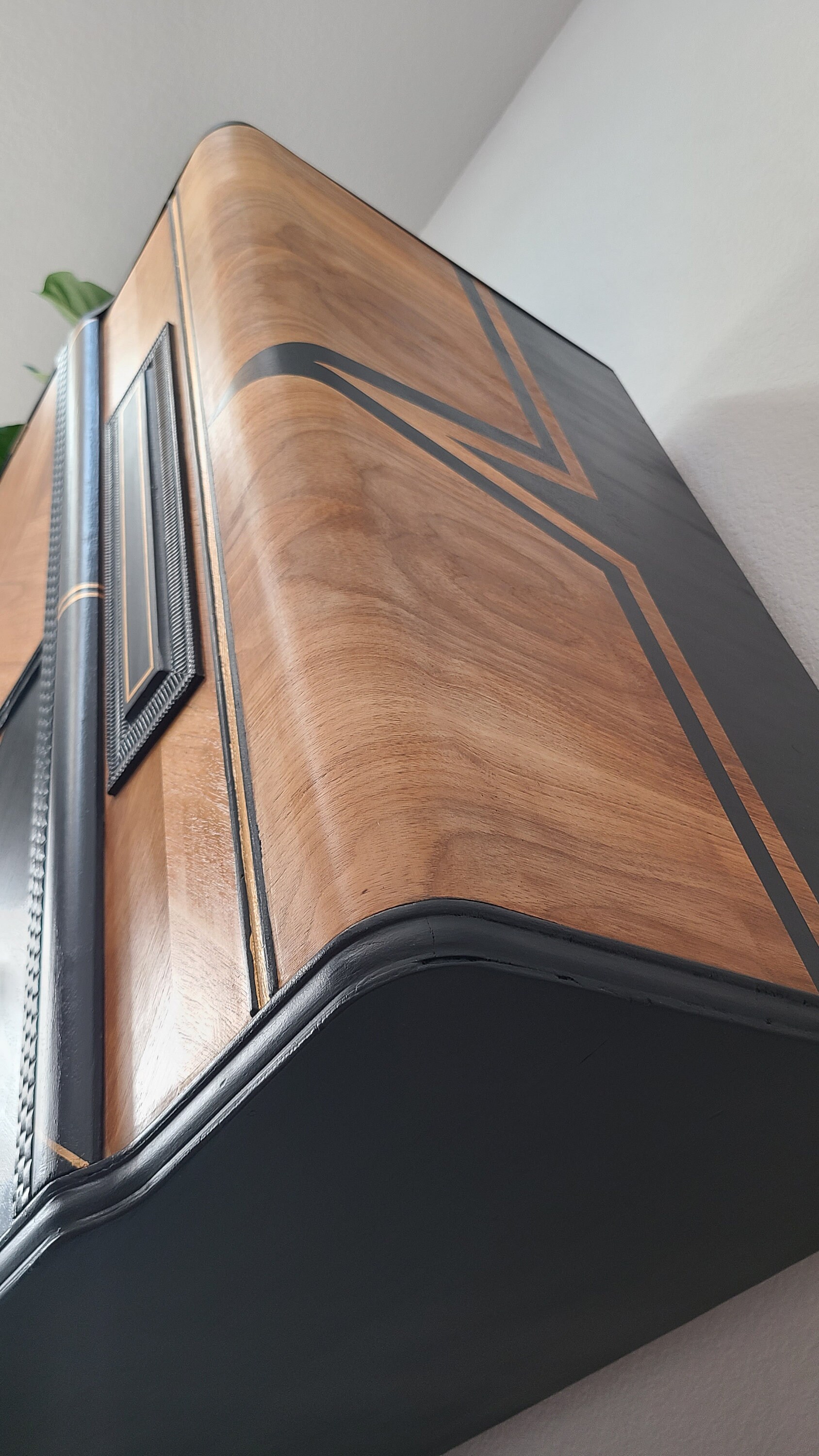 SOLD Waterfall Art Deco Armoire/ Bar Cabinet - Etsy