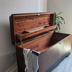 SOLD *** 1942 Waterfall Cedar Chest - Antique - Etsy