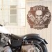 Skull Pistons Metal Garage Sign - Personalized Metal Wall Art for ...