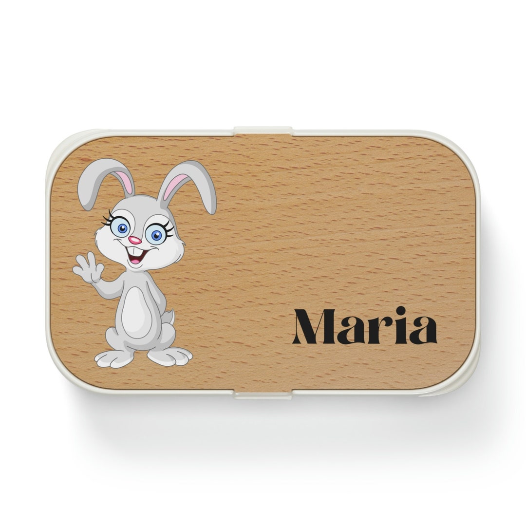 Personalized Bunny Bento Box| Rabbit Lunch Box| Personalised Eco ...