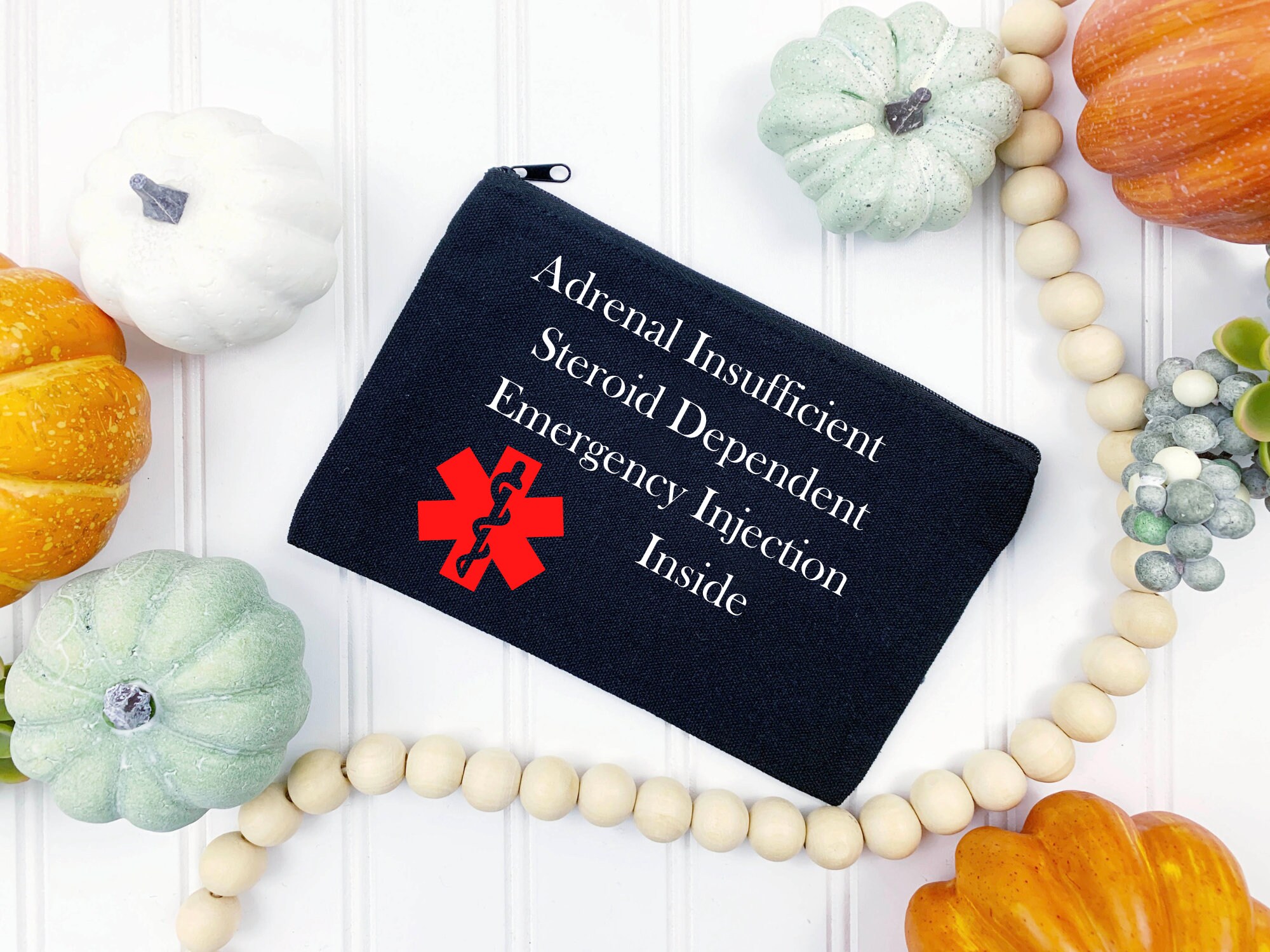Personalized Emergency Injection Bag , Adrenal Insufficiency & Addison ...