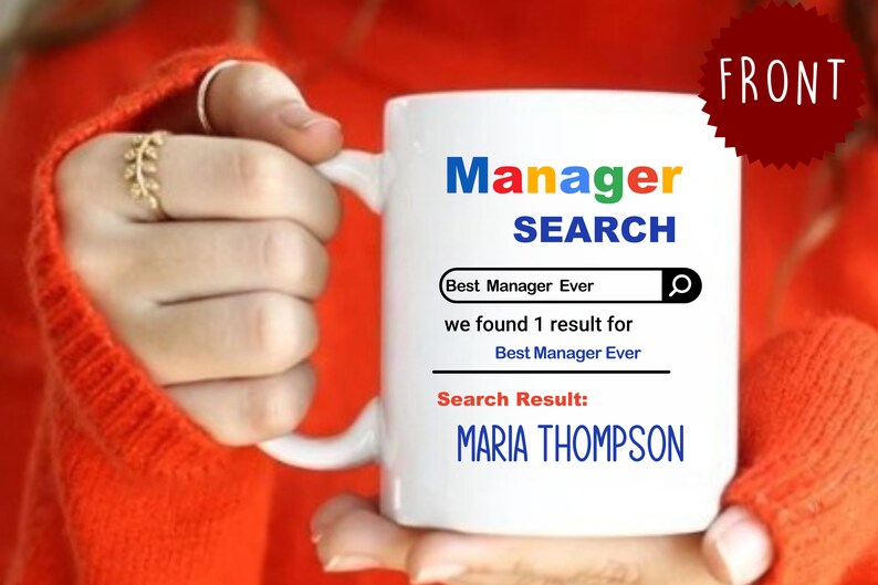 Custom Manager Mug, Personalized Appreciation Gift - Etsy