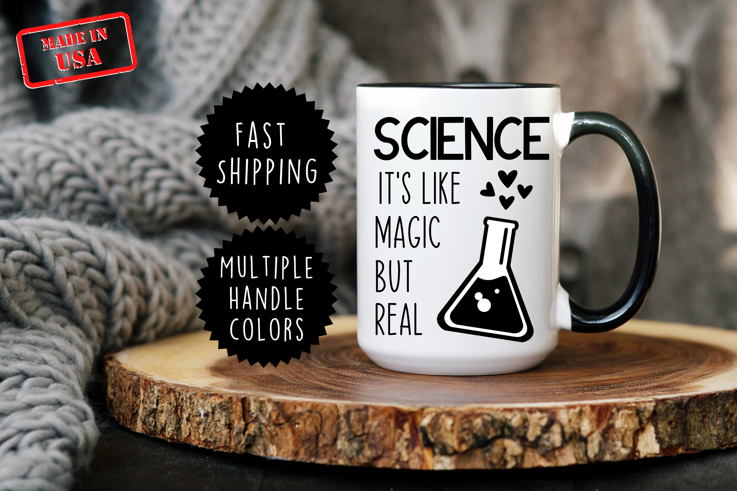 Science Teacher Mug: Science Its Like Magic but Real - Etsy