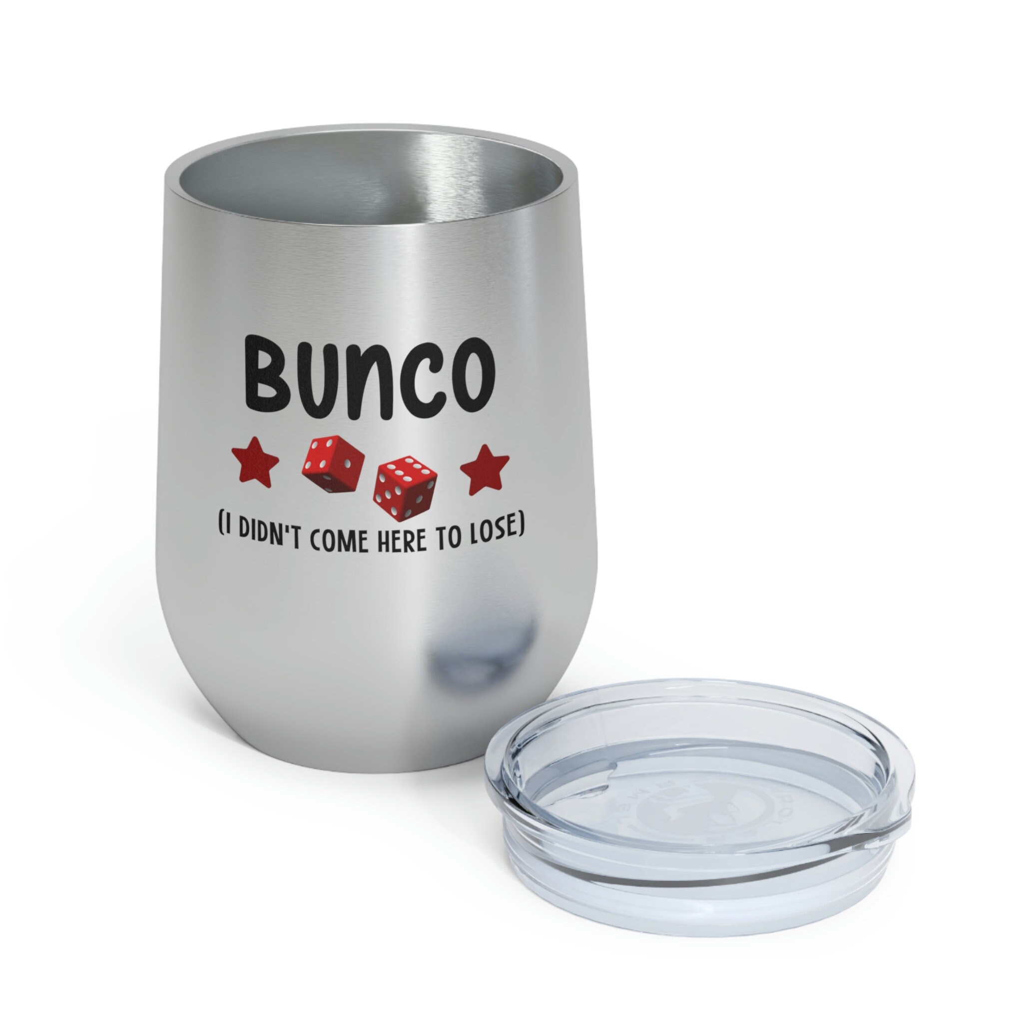 Bunco Engraved Stainless Steel Bunco Tumbler, Funny Bunco Gift, Bunco ...