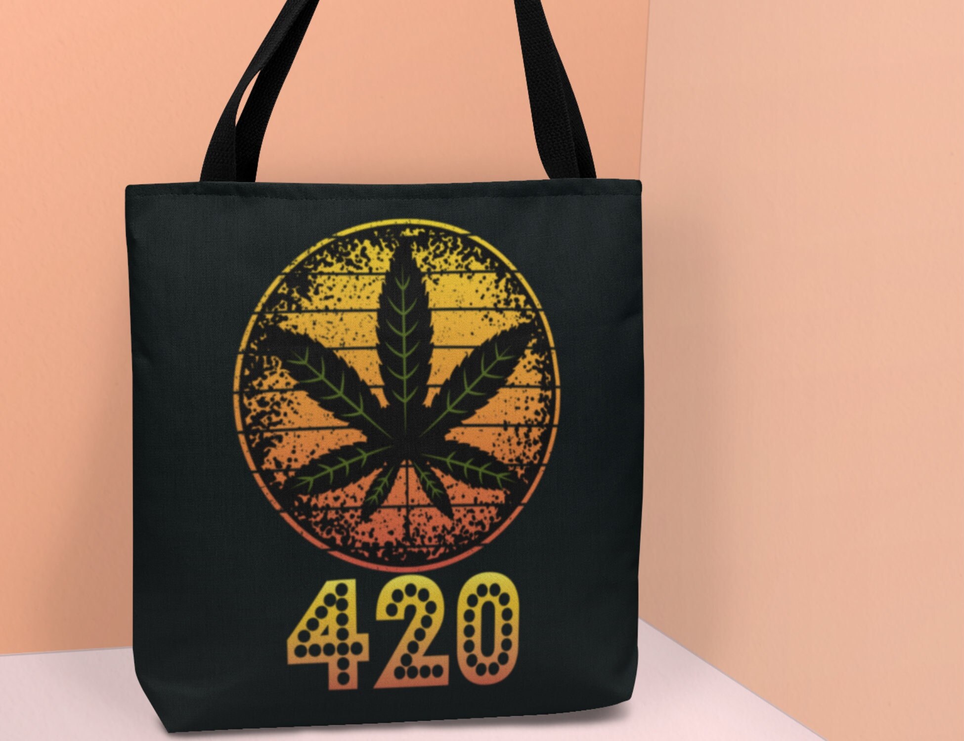 420 Weed Tote Bag, Cannabis Tote Bag, Weed Bag, Funny Marijuana Bag ...