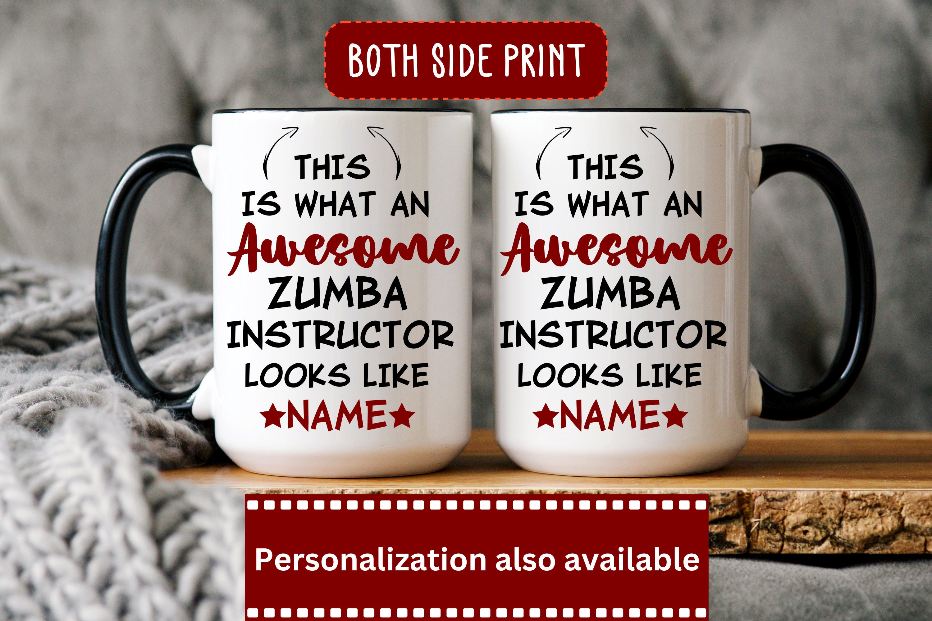 Personalize Zumba Instructor Mug, Gift for Instructor, Instructor Mug ...