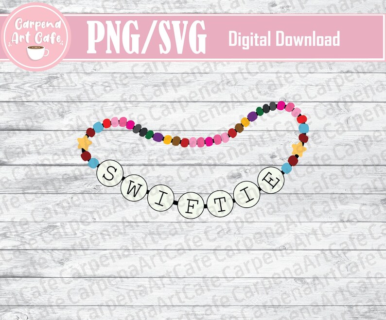 Swiftie Friendship Pulsera SVG & PNG archivo digital descargar clip art, Swiftie pulsera clipart ...