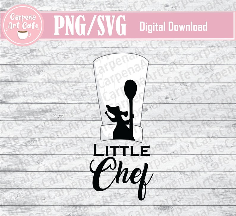Remy Little Chef Ratatouille SVG and PNG Download Files Remy - Etsy