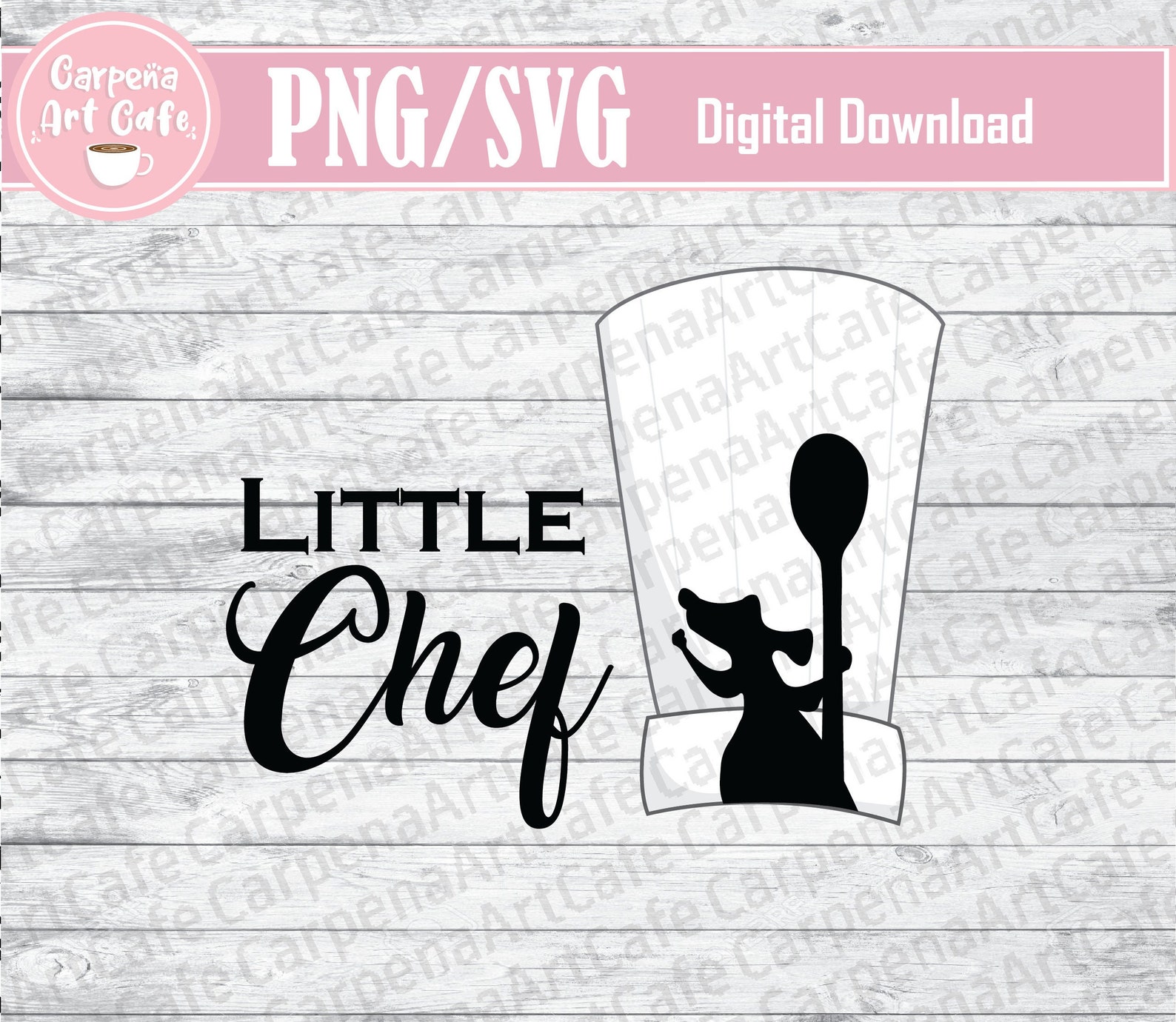 Remy Little Chef Ratatouille SVG and PNG Download Files, Remy Kids ...