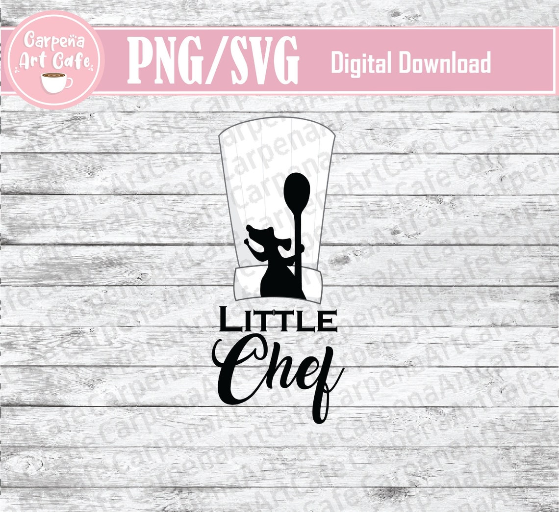 Remy Little Chef Ratatouille SVG and PNG Download Files, Remy Kids ...