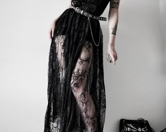 Gothic Lace Dress - Etsy