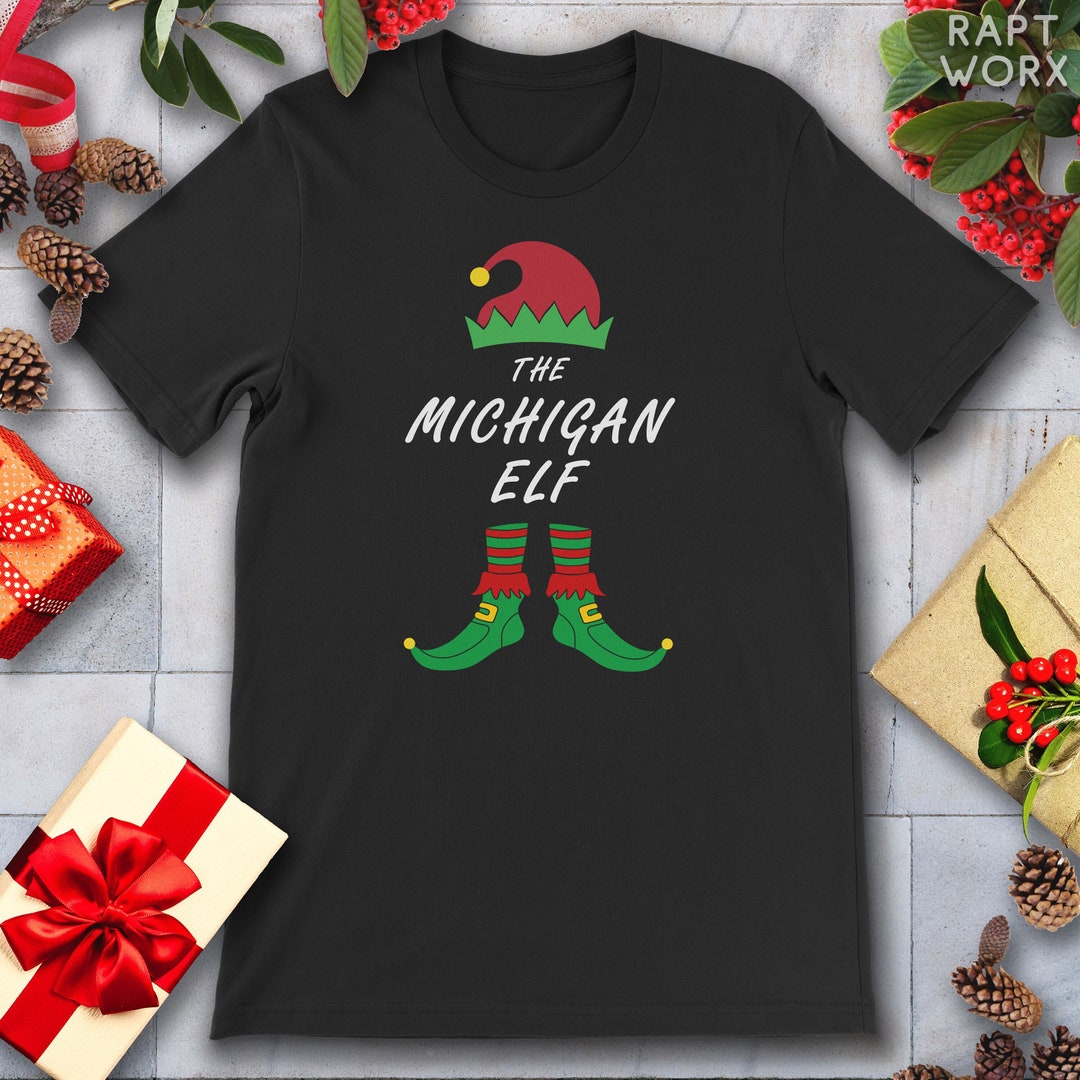 The Michigan Christmas Elf Fun Family Matching Shirts - Etsy