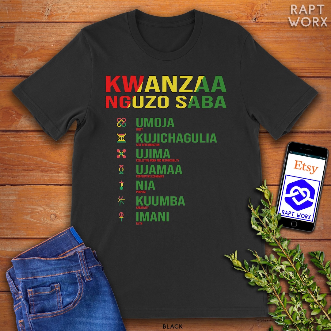 Kwanzaa - Nguzo Saba - the Seven Principles Incl Symbols and English ...