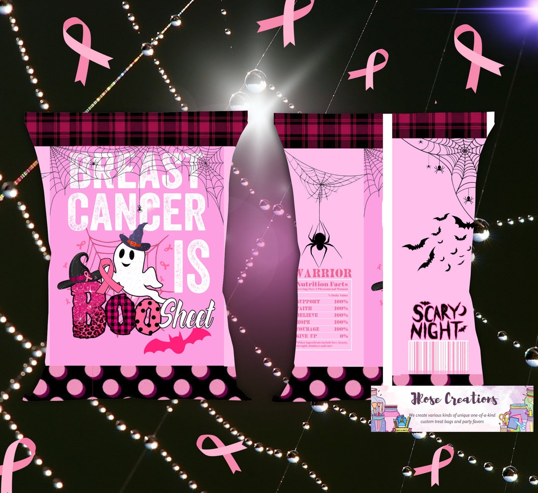 Breast Cancer Awareness Chip Bag Wrap, Pink Breast Cancer Chip Bag, Printable Breast Cancer ...