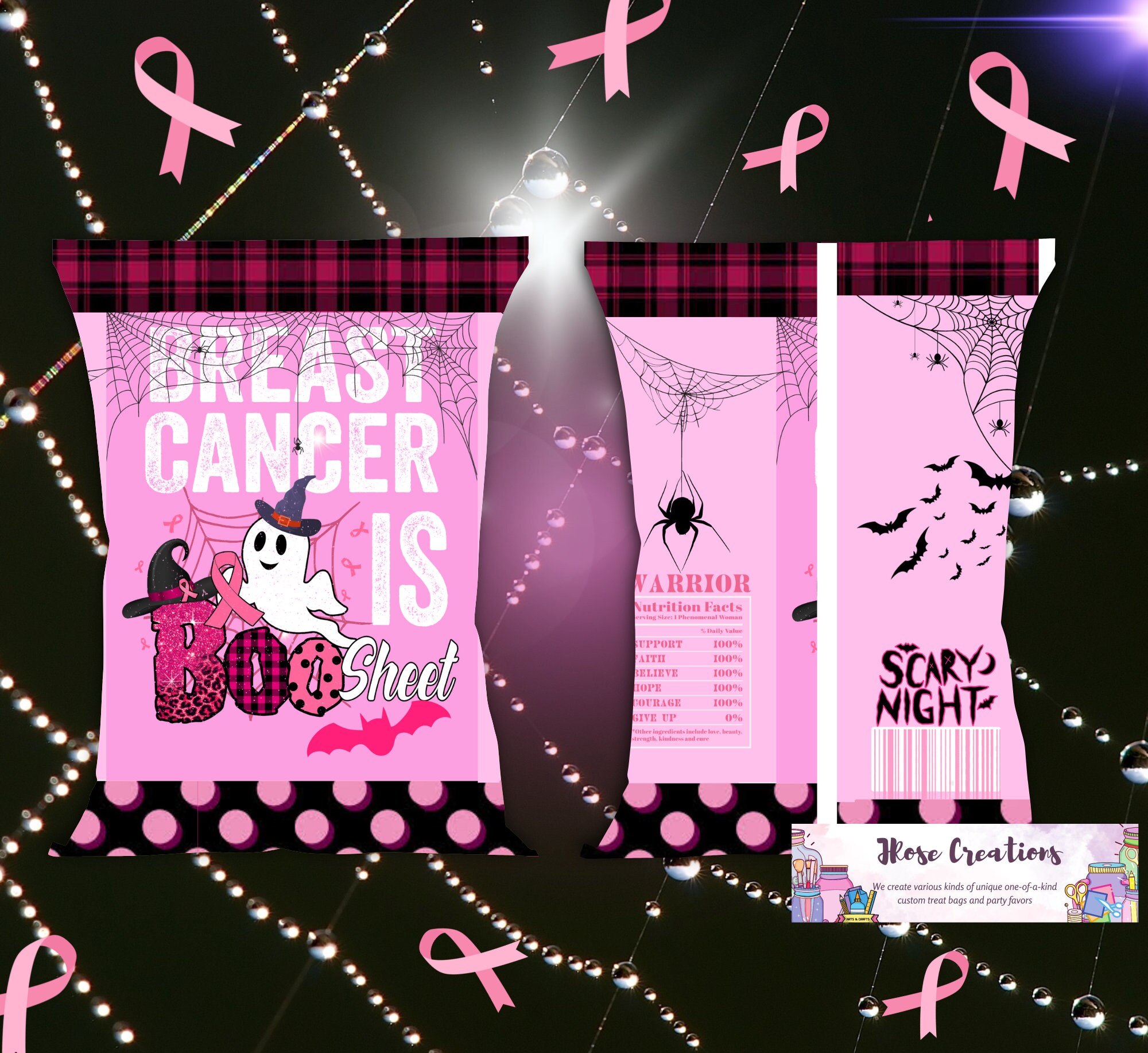 Breast Cancer Awareness Chip Bag Wrap, Pink Breast Cancer Chip Bag, Printable Breast Cancer ...