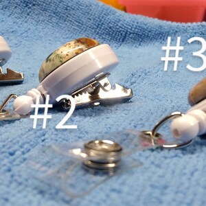 Choose Your Stone Name Tag/badge Holder With Extension and Gator Grip ...