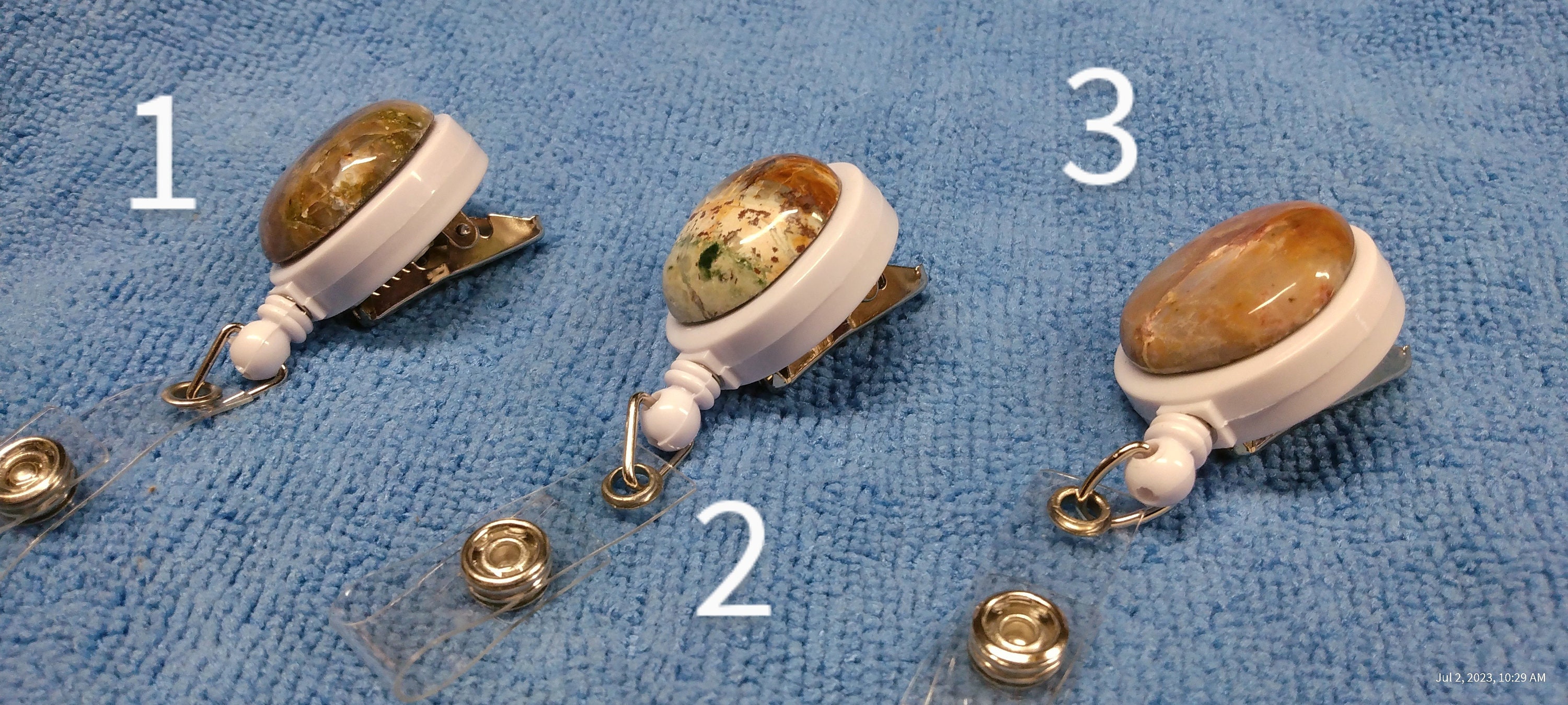 Choose Your Stone Name Tag/badge Holder With Extension and Gator Grip ...