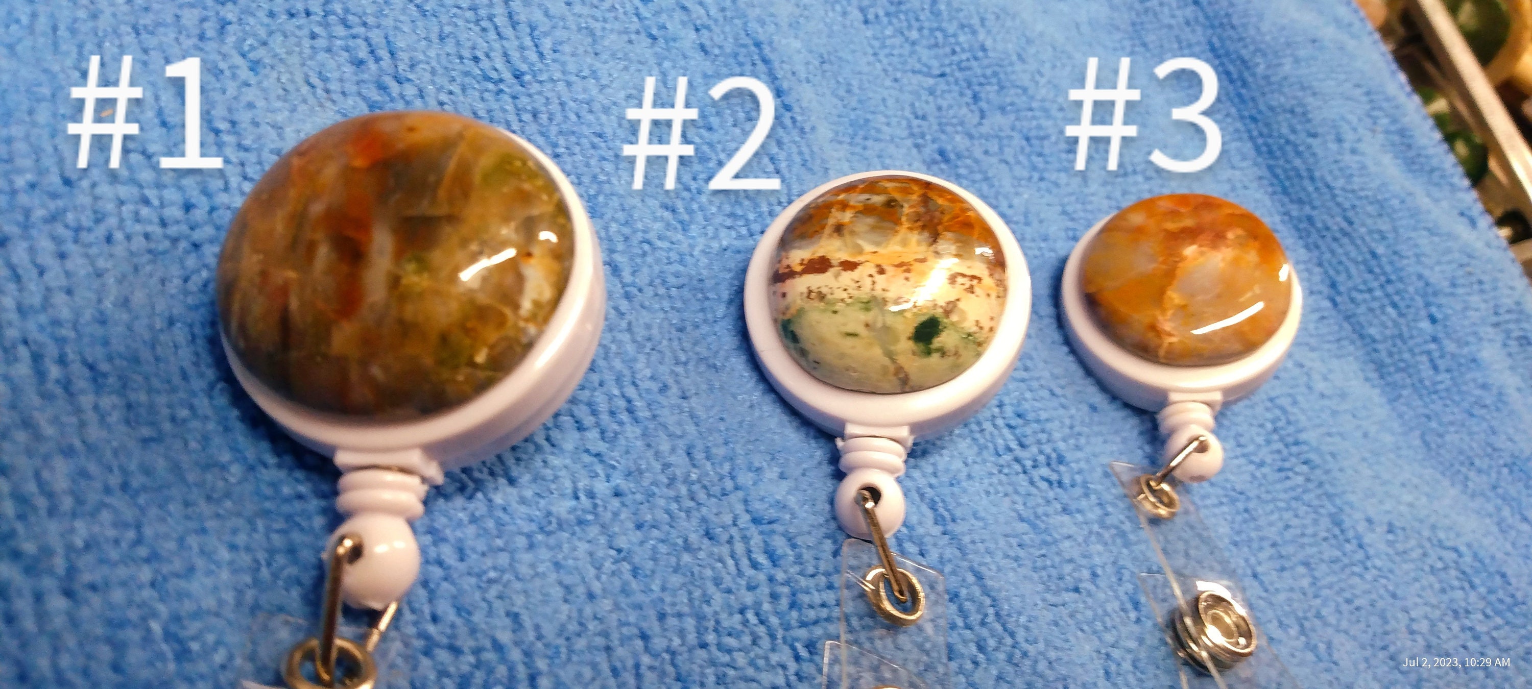 Choose Your Stone Name Tag/badge Holder With Extension and Gator Grip ...