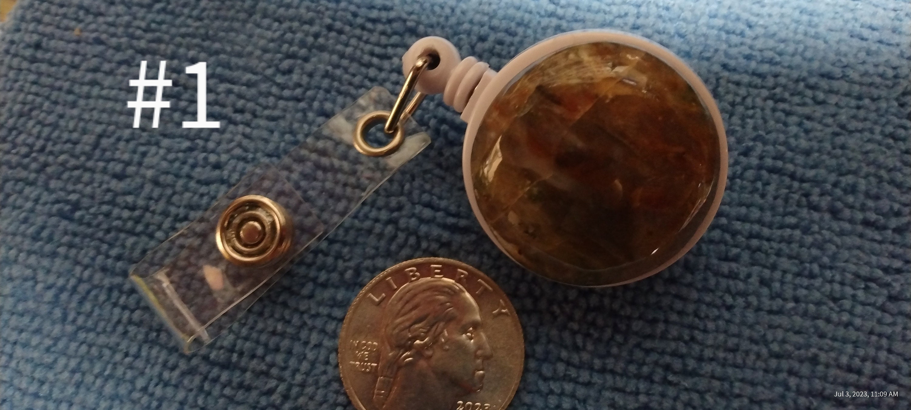 Choose Your Stone Name Tag/badge Holder With Extension and Gator Grip ...