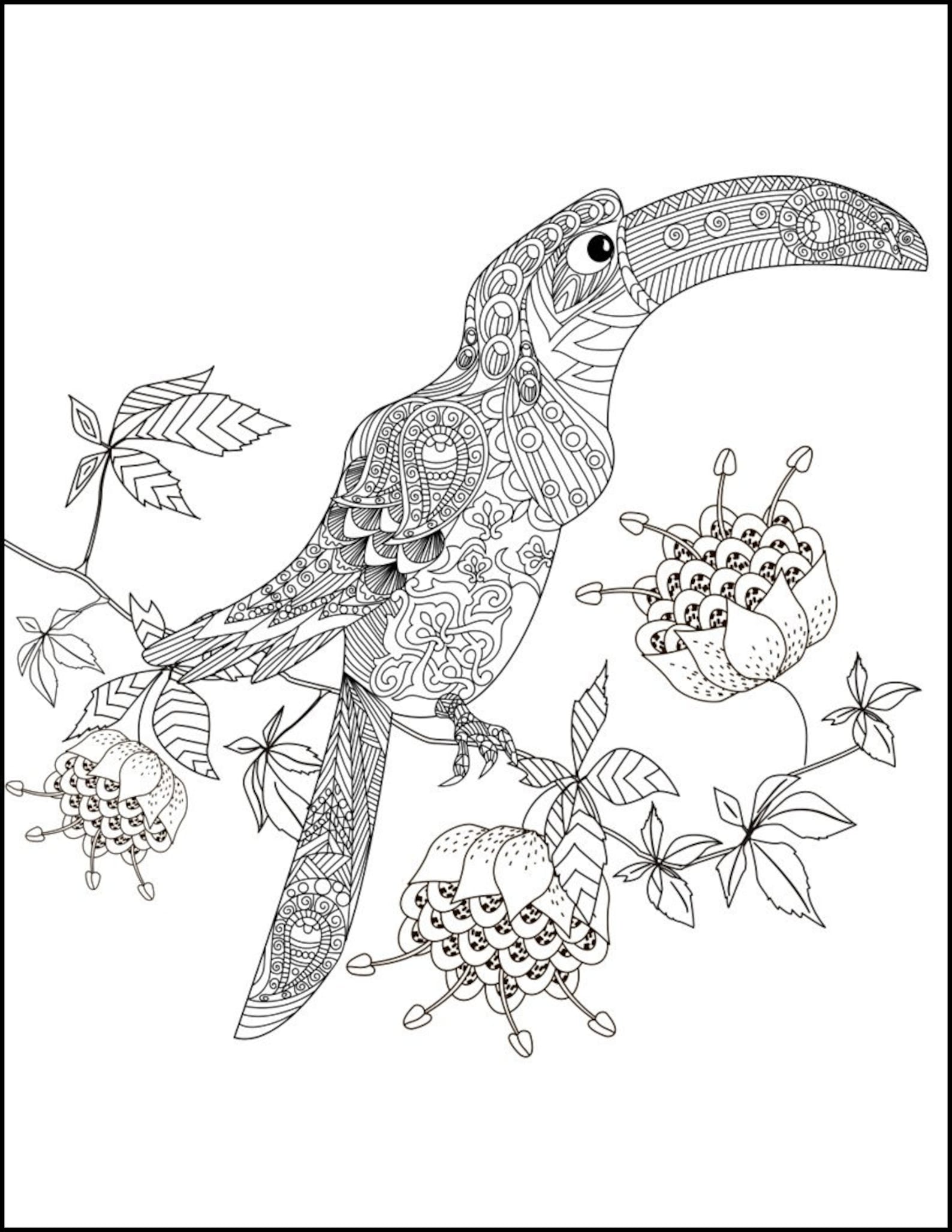 50 Amazing Mandala Animal Coloring Pages, Adult Doodle Art, Flora ...
