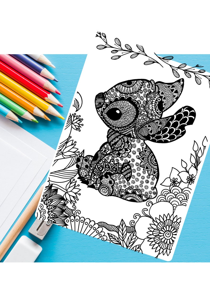 Cartoon Mandalas Printable Coloring Pages Child Kids - Etsy